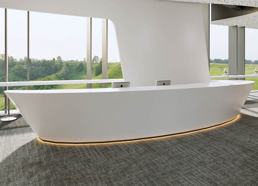Curved Reception Desk - WANBEST Professional manufacturer