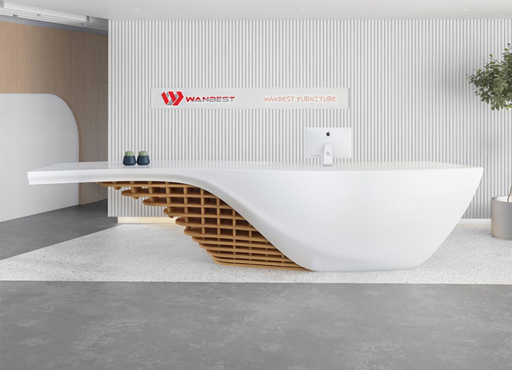 Curved Reception Desk - WANBEST Professional manufacturer