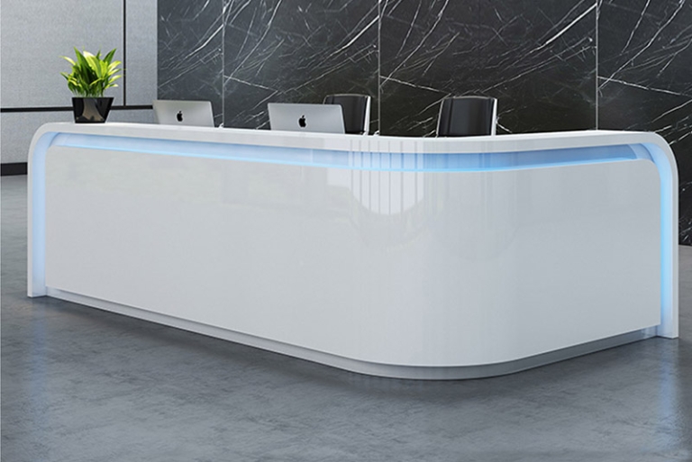 Elegant Custom Marble Reception Desk - WANBEST